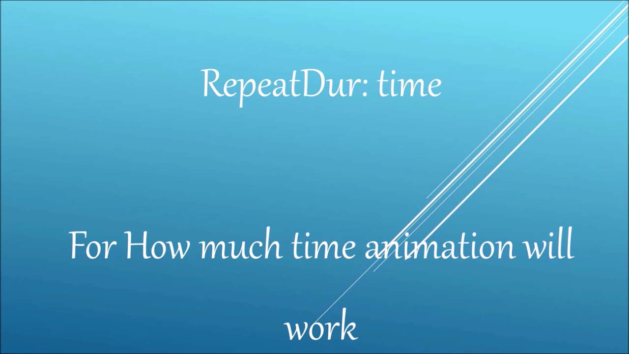 Svg animation | Explained Attributes of animations