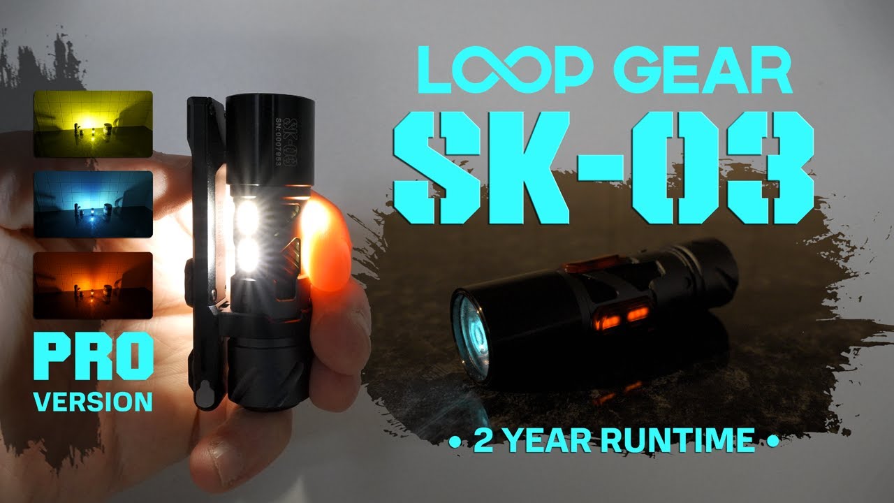 [Review] ultra futuristic LOOP GEAR SK-03 Pro EDC flashlight with a super innovative multi ...