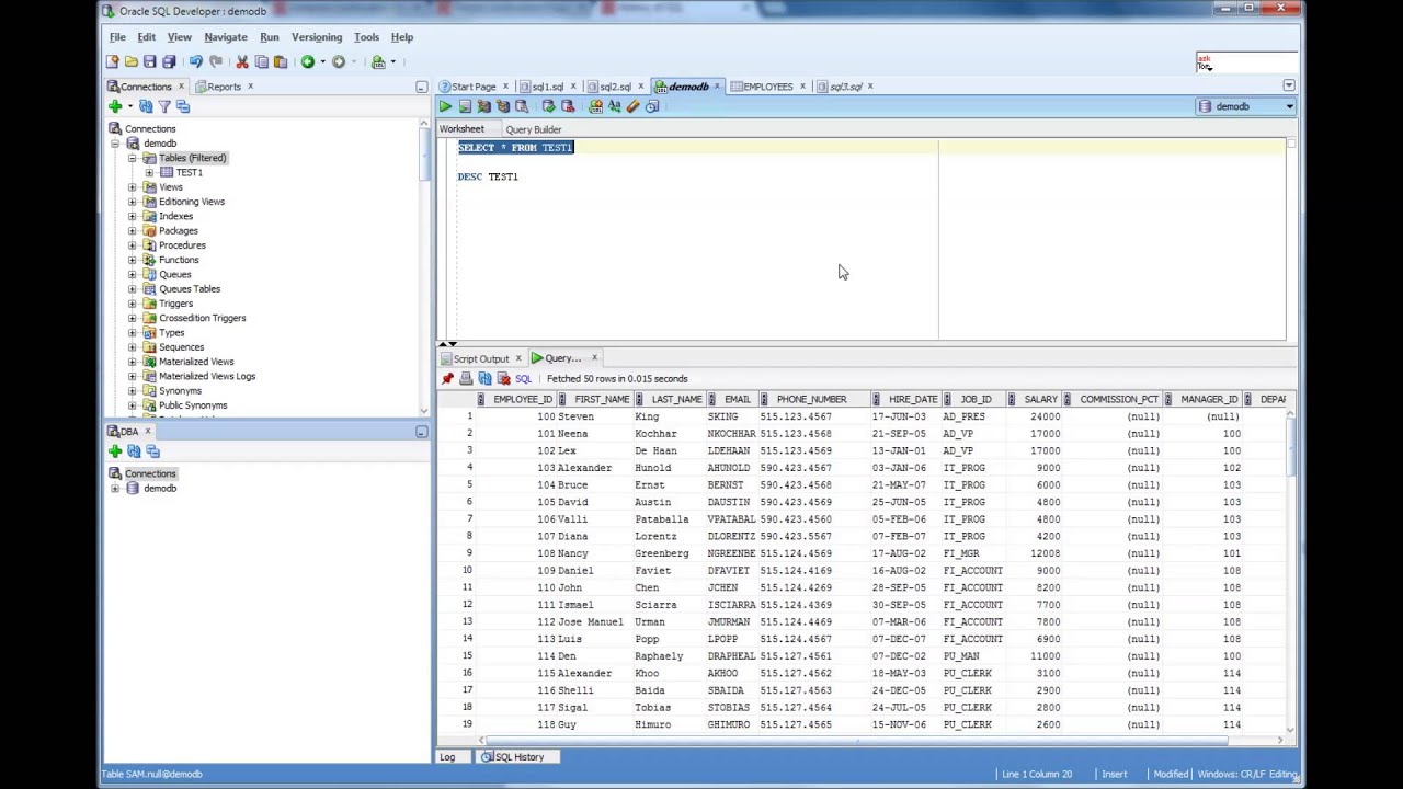Database Tutorial 63 - SQL SELECT Statement - Oracle DBA Tutorial