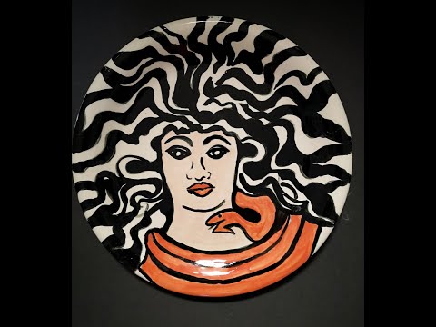 Goddess Hand Painted Plates