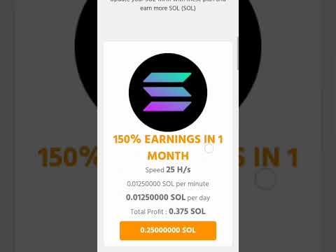 New SOL Mining website 2022// free withdraw.., without investment website link description ma h let'