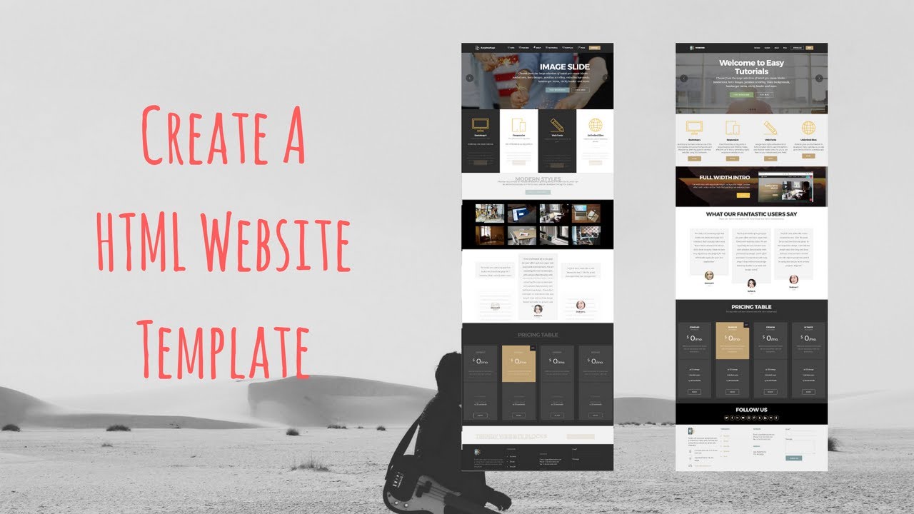 How To Make A HTML Website | Create HTML Templates Without Coding
