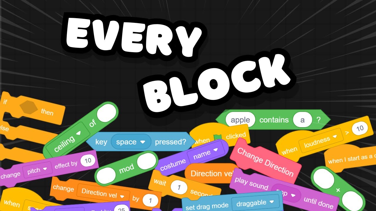 ALL Scratch Blocks in 5 MINUTES!!