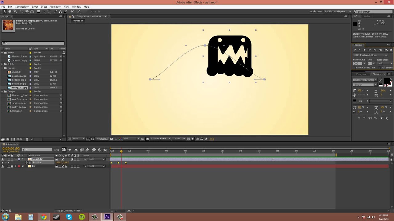 After Effects CS6 Tutorial - 11 - Editing Keyframes