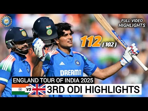India vs England 3rd ODI Highlights 2025 | IND vs ENG 3rd ODI 2025 Full Match Highlights