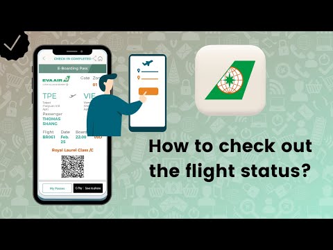 How to check out the flight status on EVA Mobile?