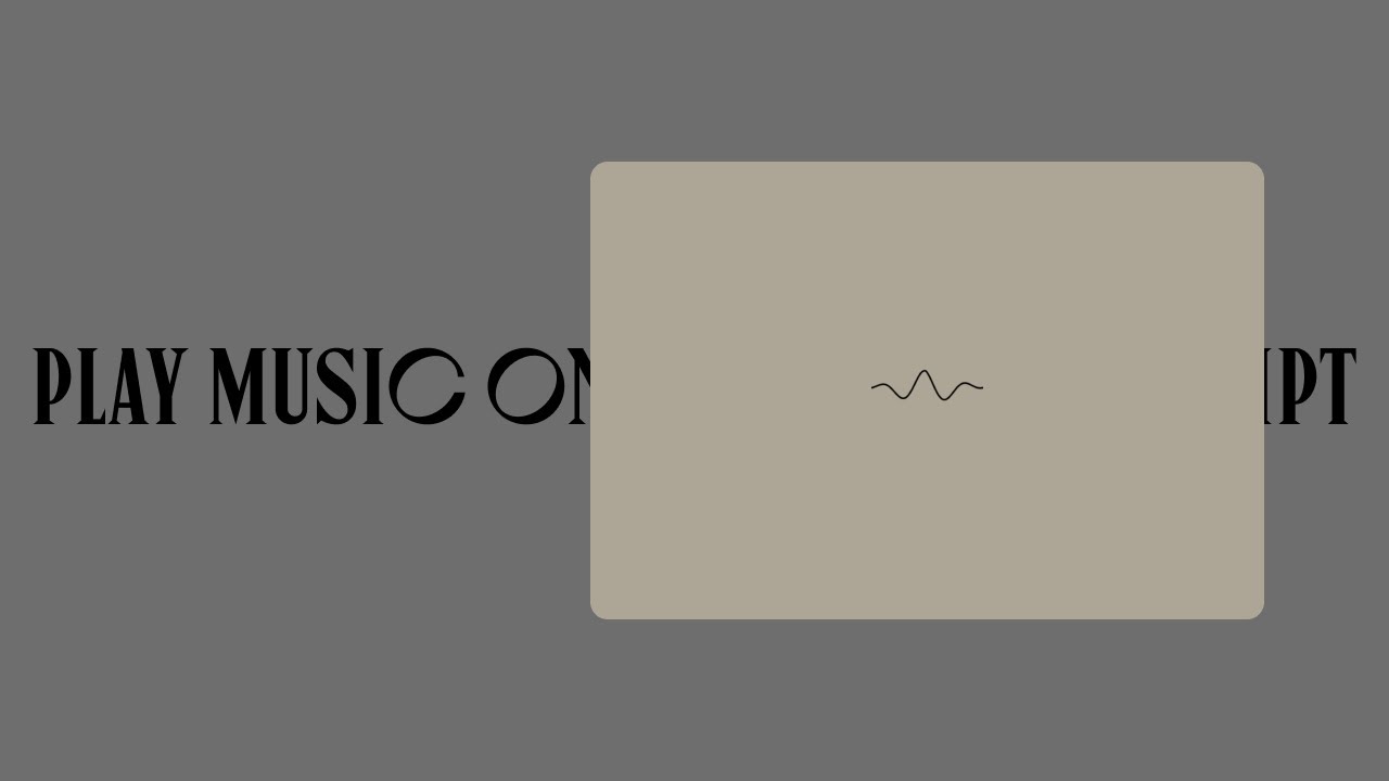 PLAY Audio Button JavaScript | PLAY Audio On Click JavaScript | Audio Button HTML, CSS & JavaScript