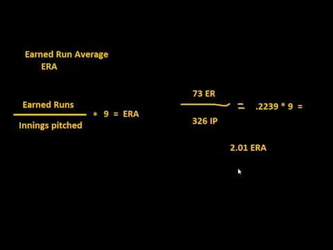 Earned Run Average | Keeping Score