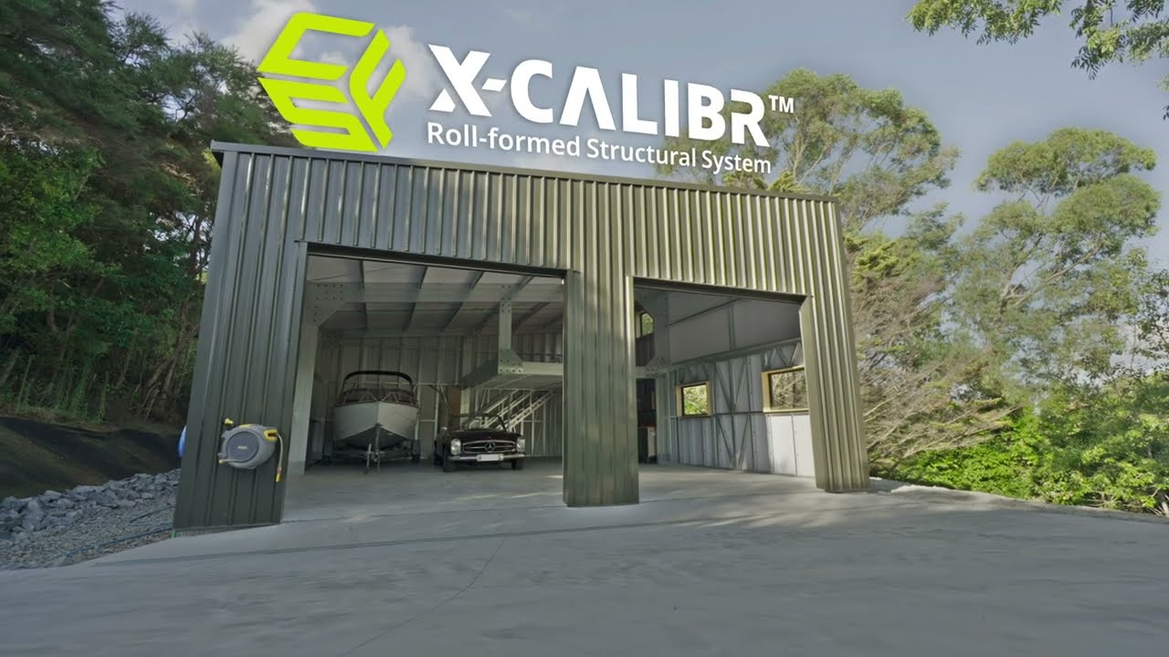 CFS X-CALIBR™: Installation Rural Shed with Mezzanine in Matakana