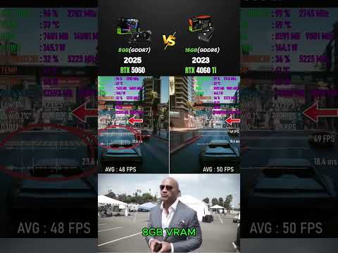 RTX 5060 VS RTX 4060 Ti GPU ✅ #Gaming #PCGaming #Nvidia #NVDA #PC #RTX #GPU #Geforce #budgetgaming