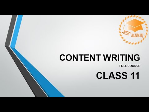 Content Writing| Class 11| Press Release