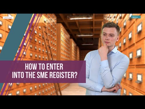 How to enter into the SME Register?