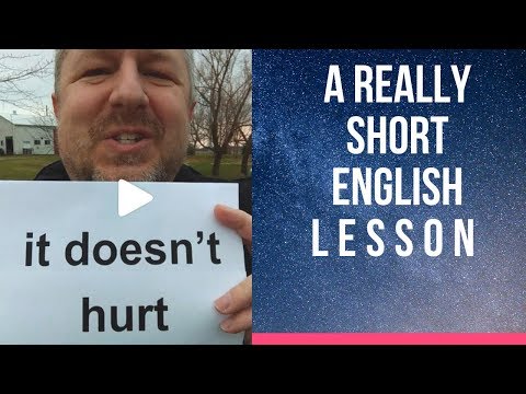Meaning of IT DOESN'T HURT - A Really Short English Lesson with Subtitles