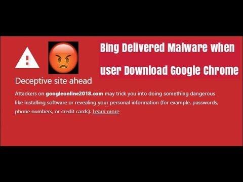 Bing is Delivering Malware When You Try to Download Chrome
