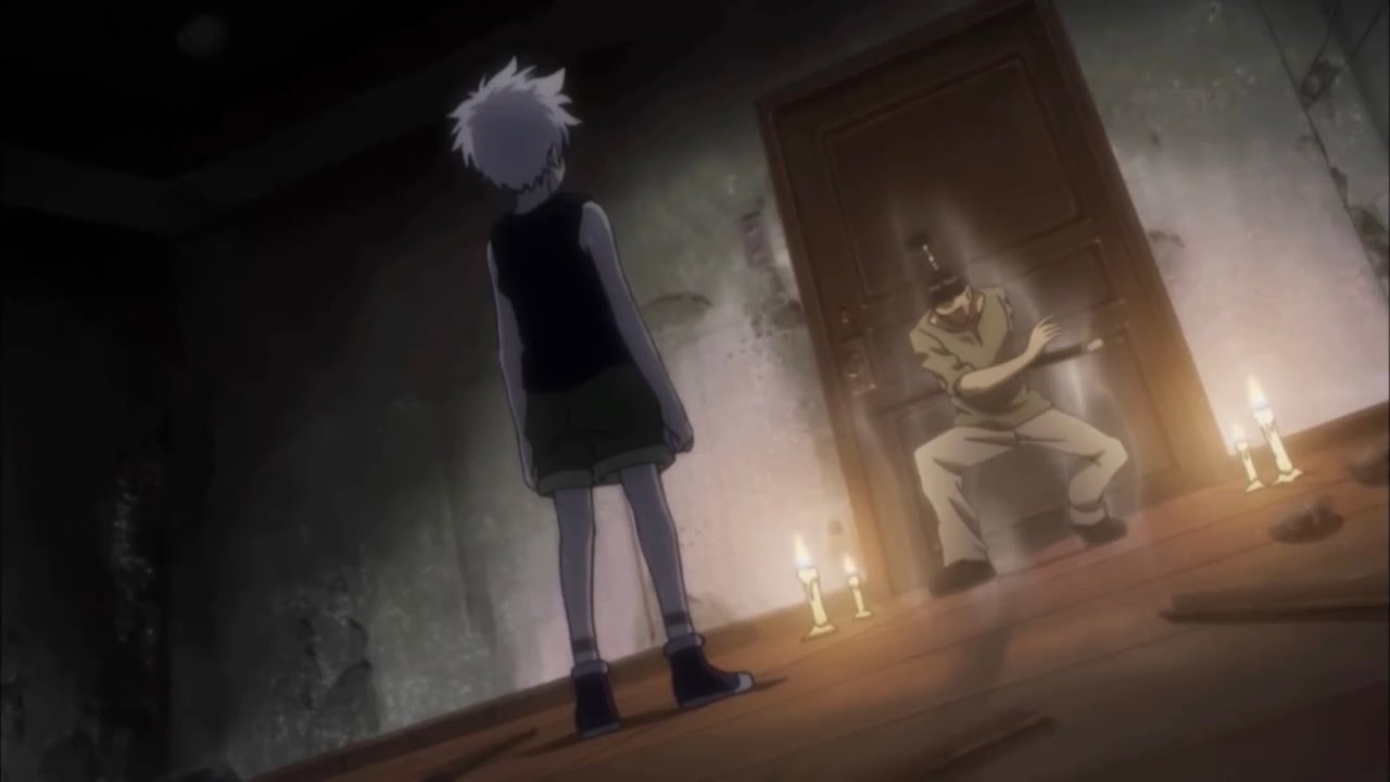 Gon and Killua escape Nobunaga
