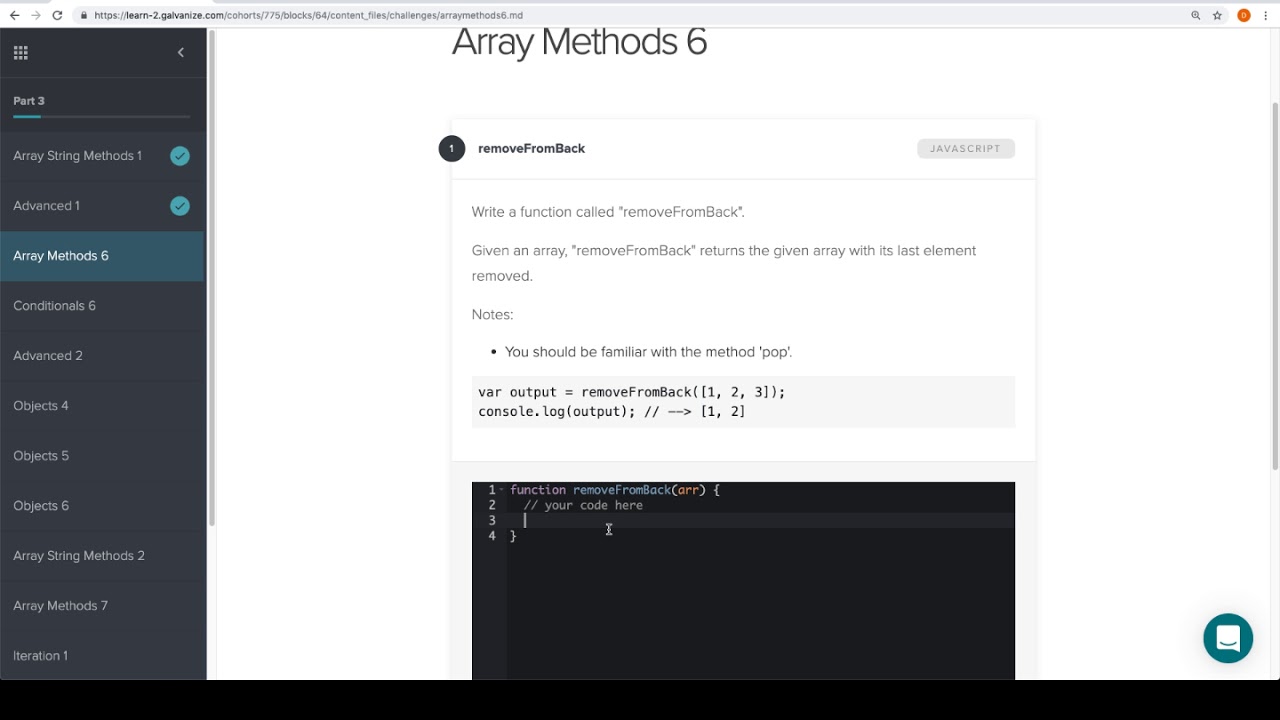 Module 1 - Array Methods 6
