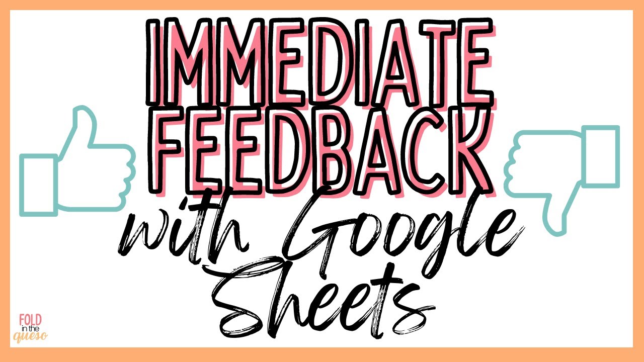 Self-checking Google Sheets for Teachers -- Instant Feedback!