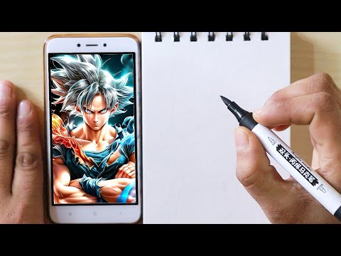 goku drawing realistic step by step