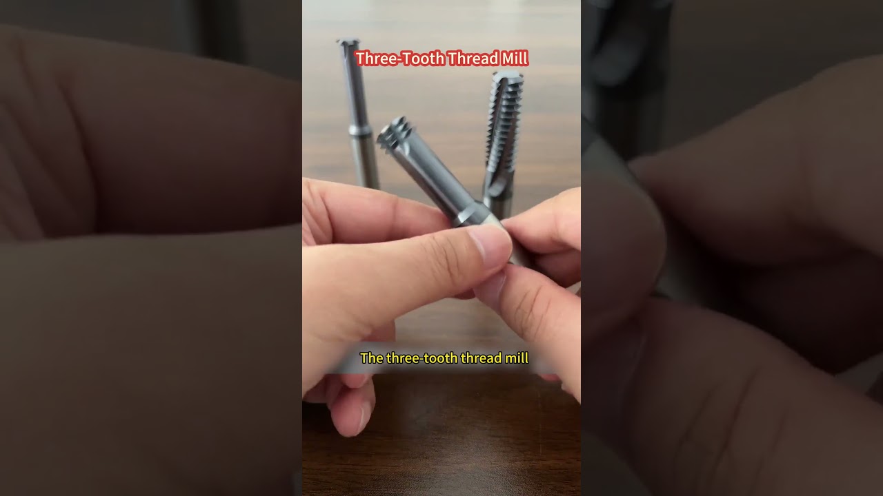three types of thread mills Application Guide #cnctools #cncmill #threadcutting #threadmill