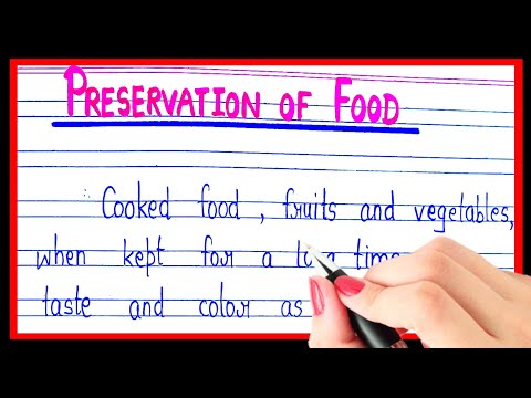 What is preservation of food | Definition of preservation of food