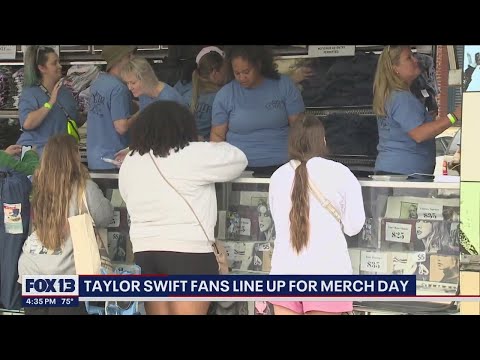 Taylor Swift fans line up for hours to get merchandise | FOX 13 Seattle