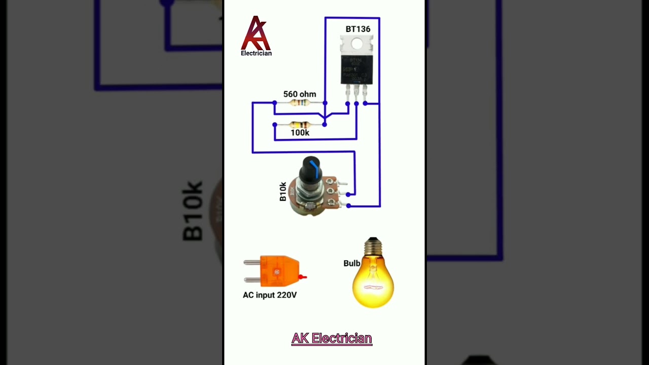 DIY AC ⚡️ voltage regulator circuit  #ac #viral #sorts #trending #annimation