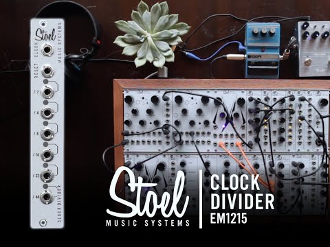Stoel Music Systems Clock Divider, Dark Mode Eurorack Modular | Reverb