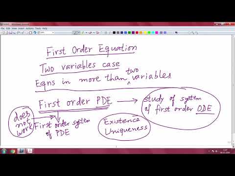 First order equations in more than two variables-6 Video Lecture ...