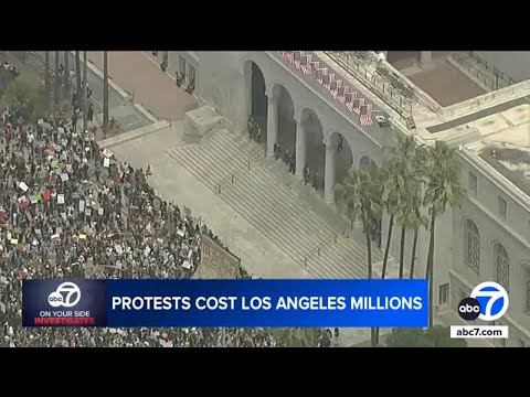 Massive anti-ICE protests have cost the city of Los Angeles nearly $20M