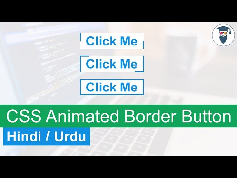 Learn CSS Animated Border Button Tutorial in Hindi Urdu - Mind Luster