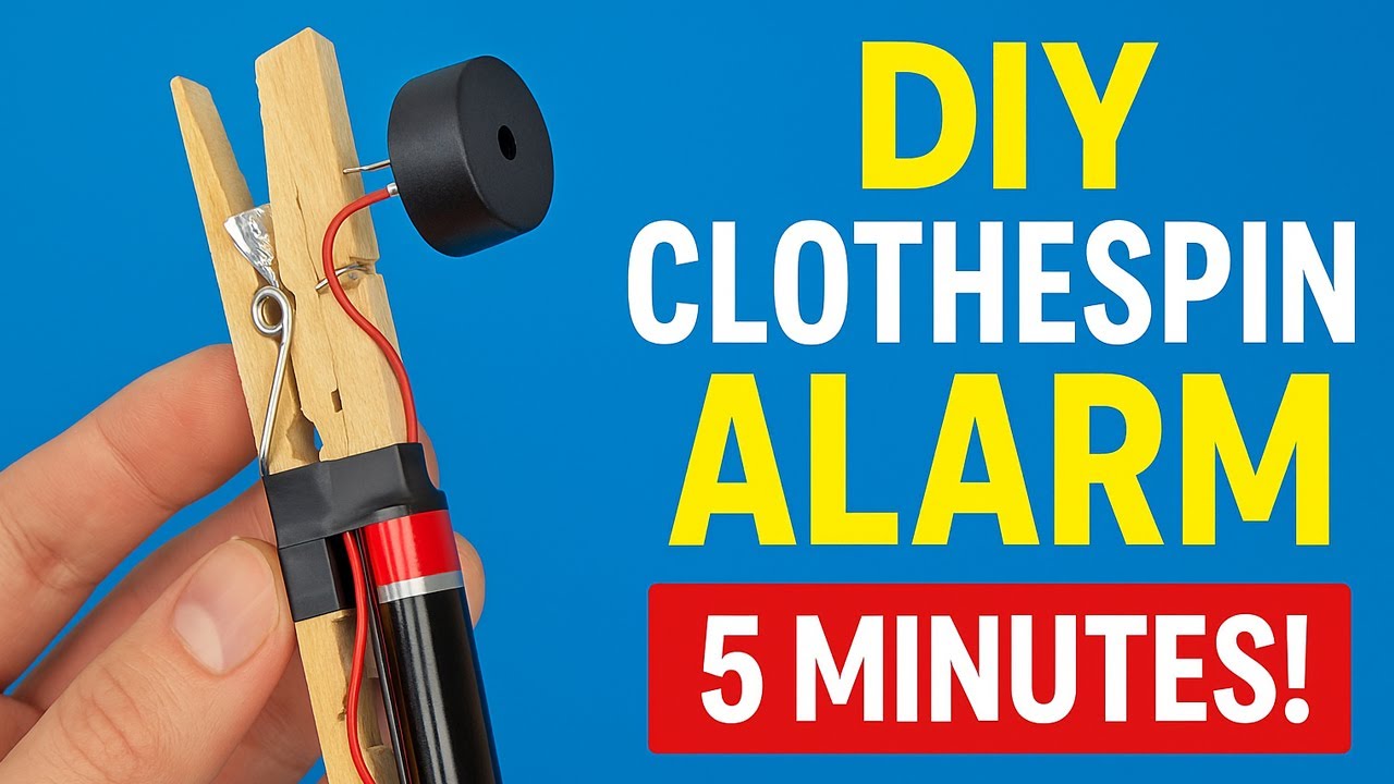 DIY Clothespin Alarm in 5 Minutes! Simple Survival Trap Anyone Can Make