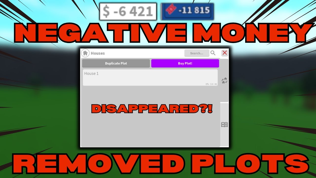 BLOXBURG IS REMOVING EVERYONE'S PLOTS , MONEY , AND TICKETS !