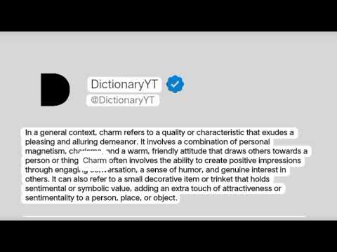 Charm Meaning in English