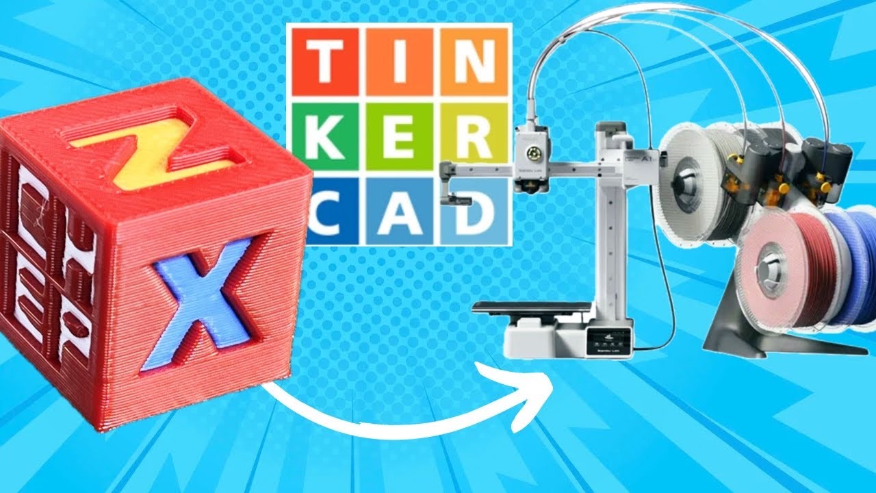 Export Multi-Color Designs from Tinkercad to A1 Mini using .OBJ Files