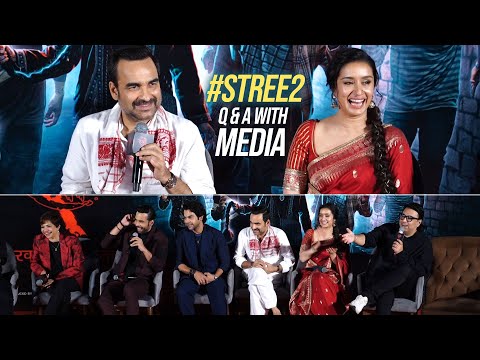 Shraddha Kapoor, Rajkummar, Pankaj Tripathi and Stree 2 Team Q & A With Media | #stree2 Trailer