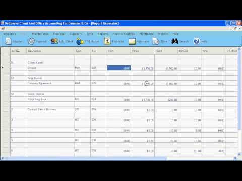9.4 Report Showing all Client Balances - Solicitor Accounts