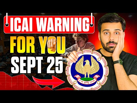 5 Biggest ICAI Silent Warnings that you must not IGNORE !!