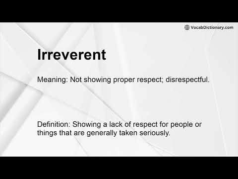 Irreverent Meaning