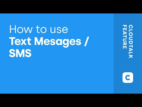 How to use Text Messages / SMS