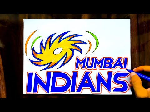 MUMBAI INDIANS LOGO DRAWING | HOW TO DRAW MUMBAI INDIANS LOGO | IPL LOGO 2021 | MI LOGO DRAWING