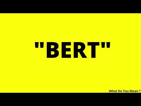 BERT Full Form || What is BERT ?