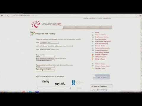How to create a 000webhost account