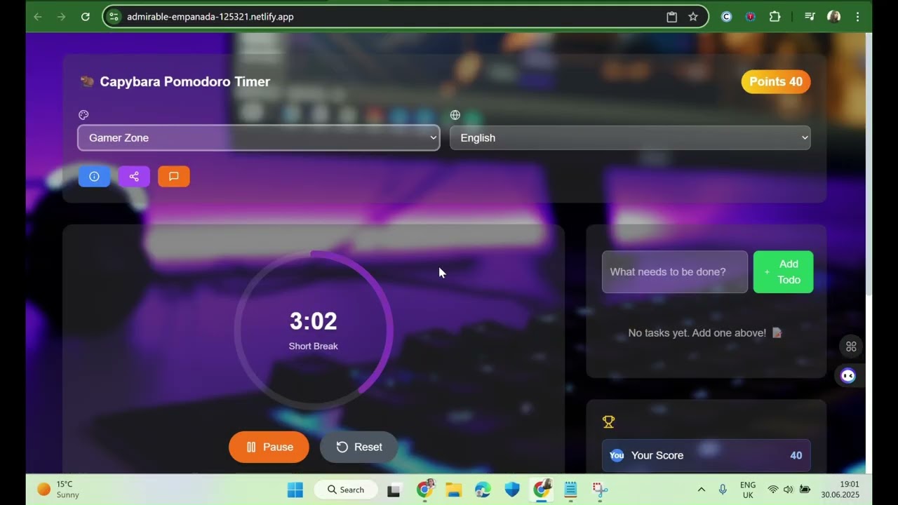 Largest Hackathon by Bolt.new and Devpost pomodoro capybara timer #boltnew #devpost