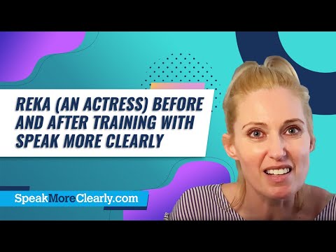 Reka / Actress - Before and After using our online pronunciation course