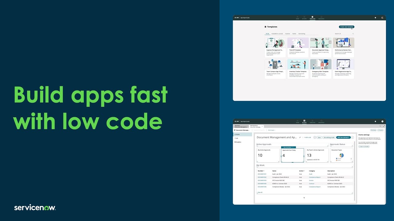 Build apps fast with low code