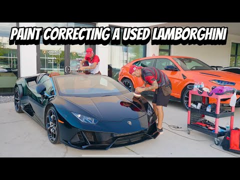 Polishing a Used Lamborghini EVO!
