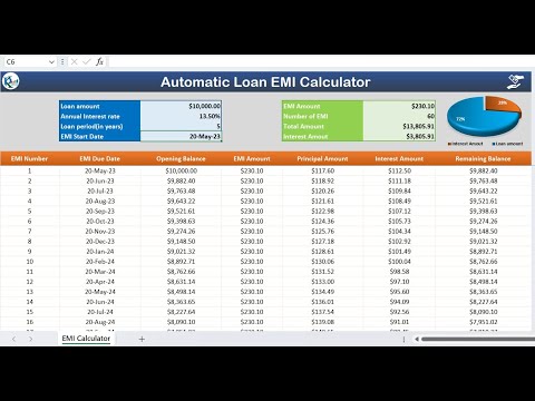 Excel Loan EMI Calculator: Free Template for Easy Amortization