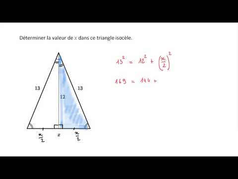 Théorème de Pythagore dans un triangle isocèle (vidéo) | Khan Academy
