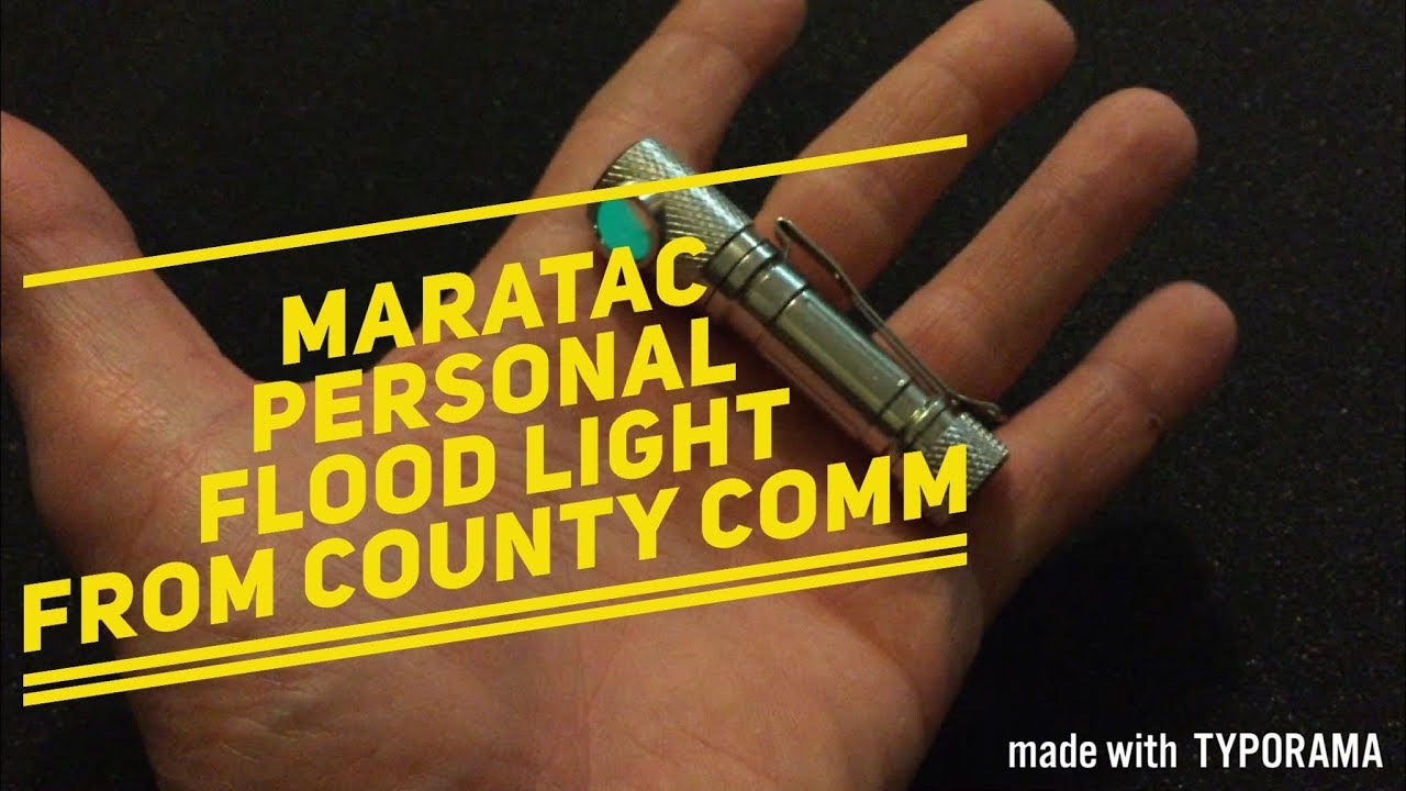 Maratac Tactical Personal Flood TPF from county Comm