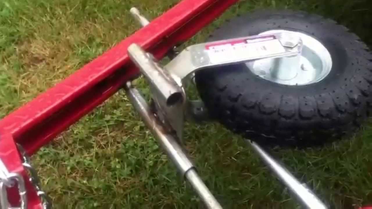 Front Caster Wheel for Harbor Freight Utility Trailer Fabrication